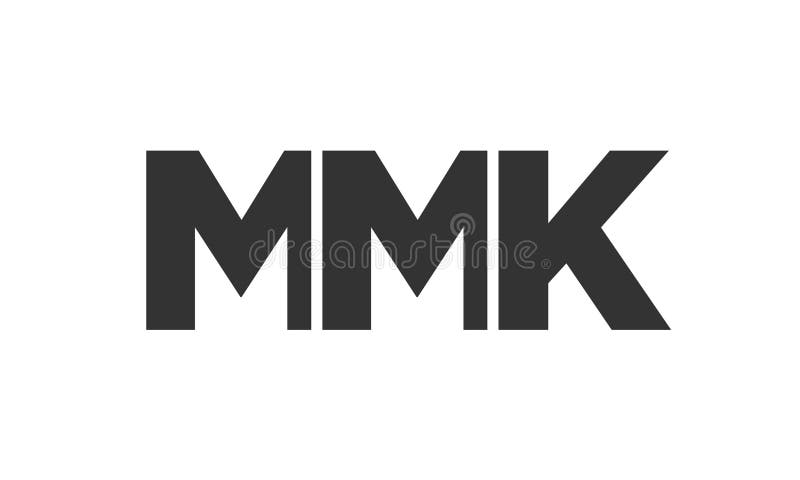 MMK Logo Design Template with Strong and Modern Bold Text. Initial ...