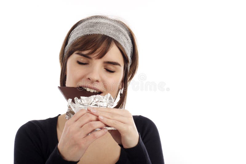 Mmmmm... chocolate stock image. Image of estrogen, expressive - 1992575