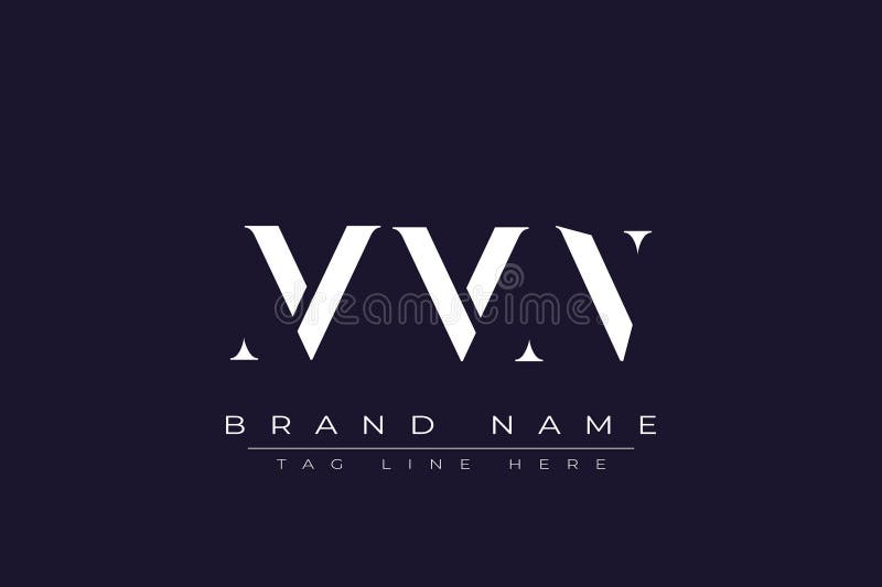 MMN Abstract Letter Logo Design Stock Vector - Illustration of ...