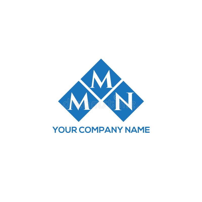 MMN Letter Logo Design on WHITE Background. MMN Creative Initials ...