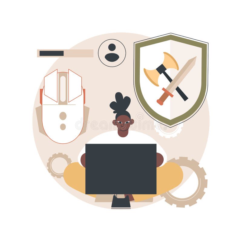 Role-playing Games Isolated Cartoon Vector Illustration. Stock Vector ...