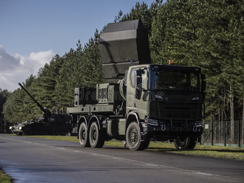 Mobile Radar Platform stock photo. Image of operations - 396560492