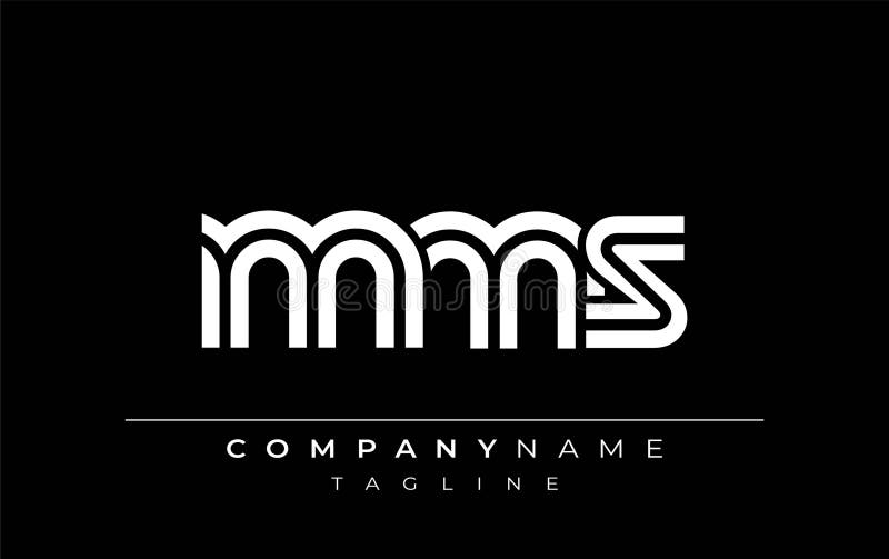 MMS Creative Unique Modern Letter Logo Design Stock Vector ...