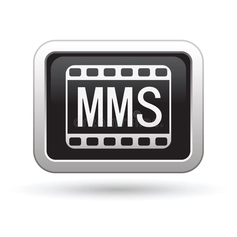 MMS icon on the button stock vector. Illustration of connection - 105041125