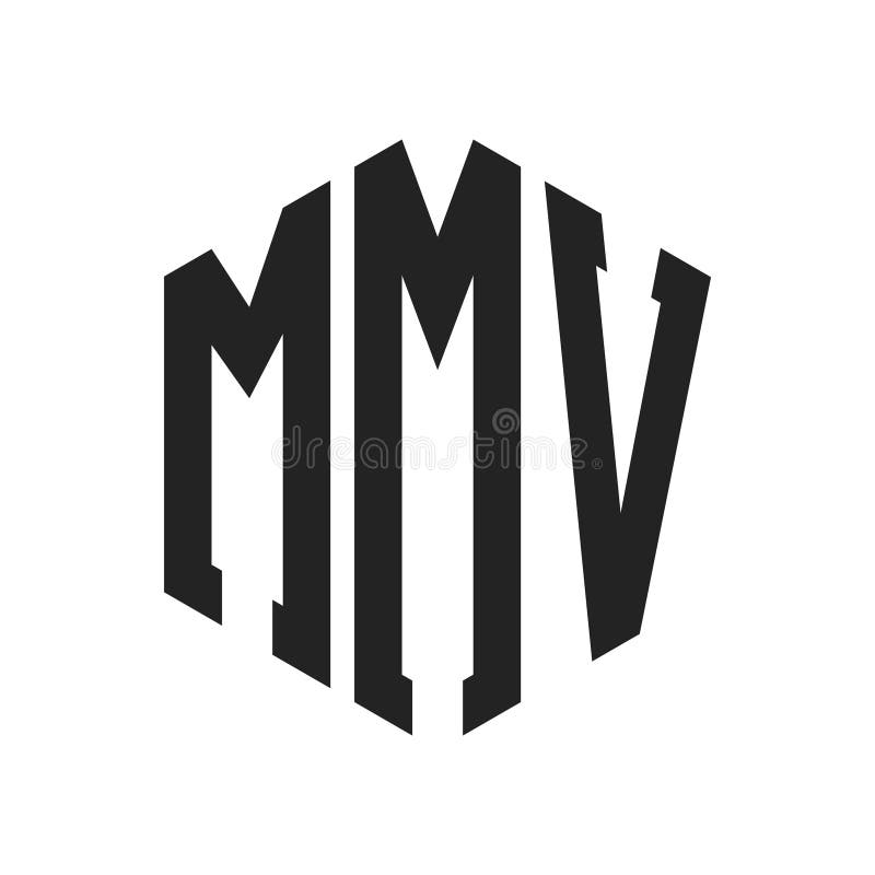 MMV Logo Design. Initial Letter MMV Monogram Logo Using Hexagon Shape ...
