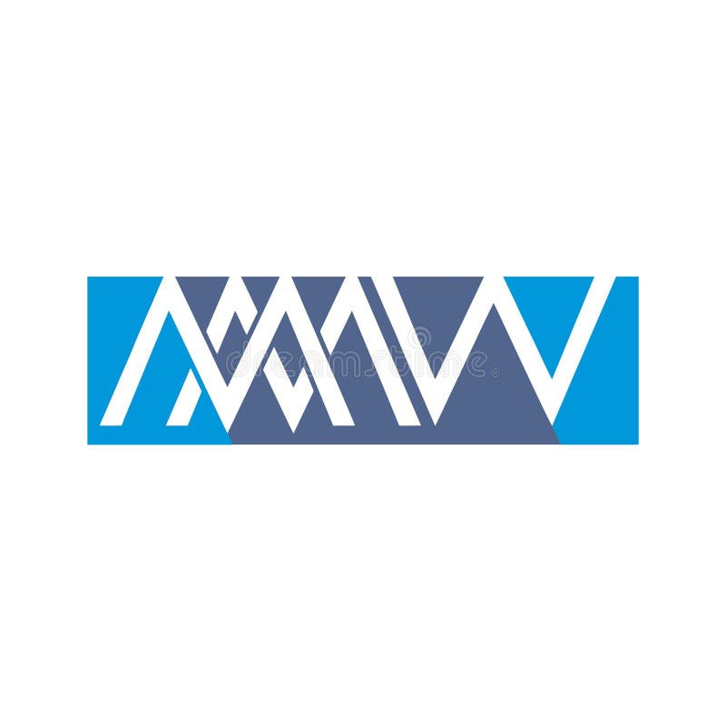 MMW, MWW, WWM Initials Company Vector Logo Stock Illustration ...