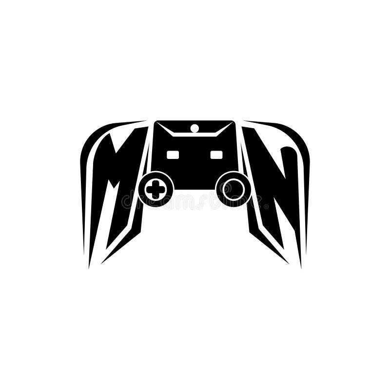 MN Monogram ESports Console Stock Vector - Illustration of logotype ...