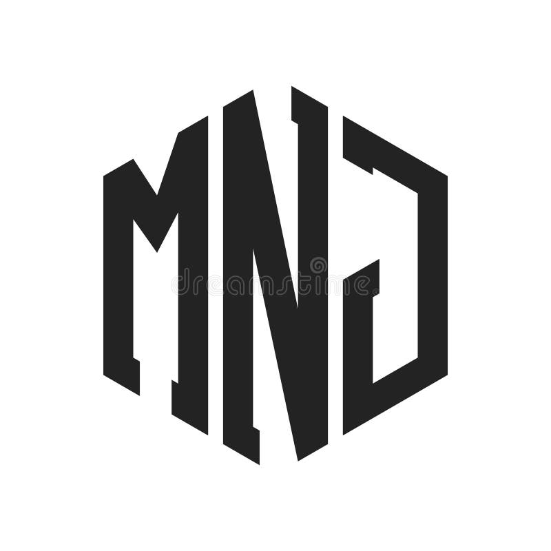 MNJ Logo Design. Initial Letter MNJ Monogram Logo Using Hexagon Shape ...