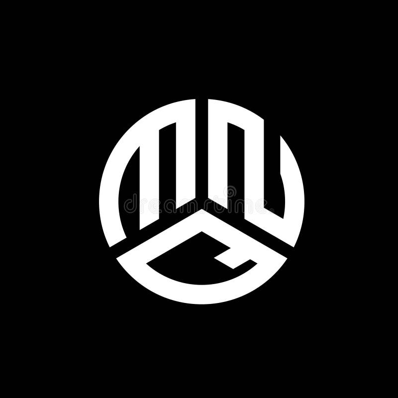 MNQ Letter Logo Design on Black Background. MNQ Creative Initials ...