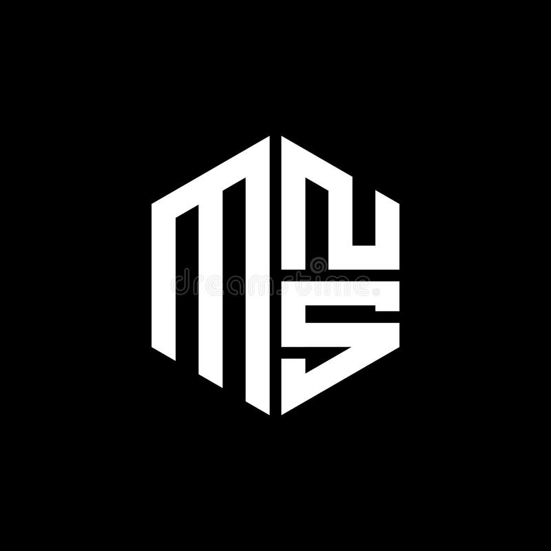 MNS Logo MNS Icon MNS Monogram MNS Letter Minimalist Circle Flat Unique ...