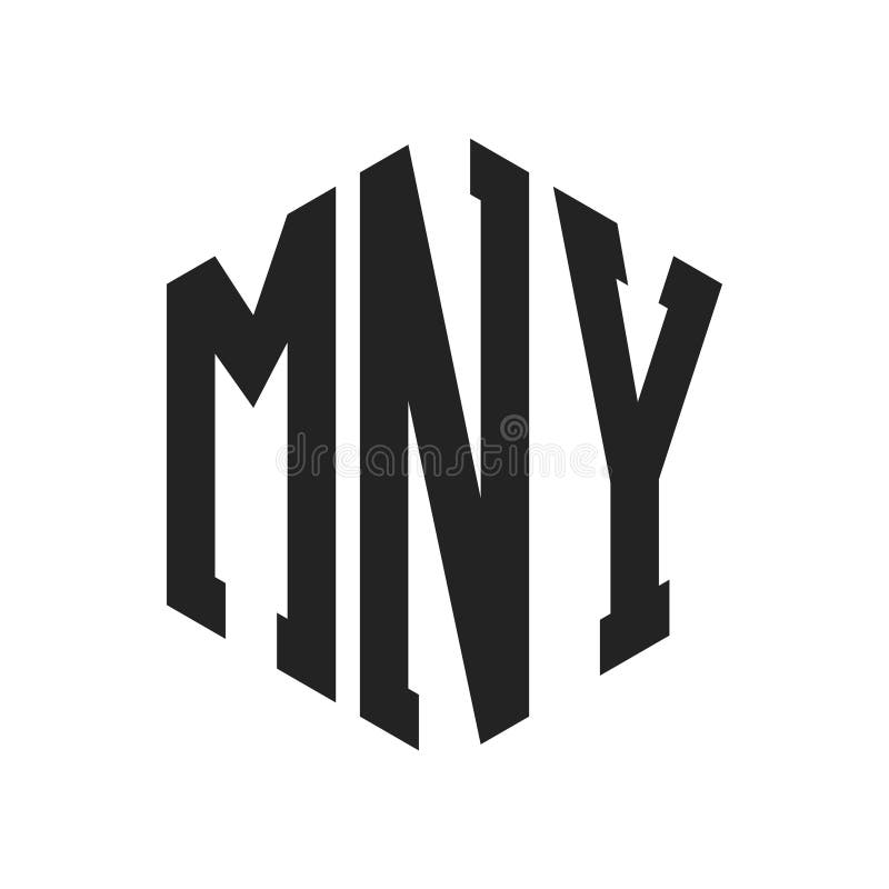 MNY Logo Design. Initial Letter MNY Monogram Logo Using Hexagon Shape ...