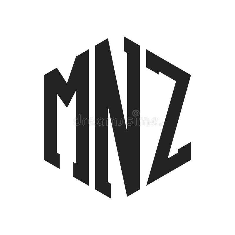 MNZ Logo Design. Initial Letter MNZ Monogram Logo Using Hexagon Shape ...