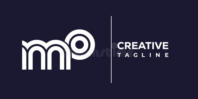 MO abstract logo stock vector. Illustration of graphic - 356195644