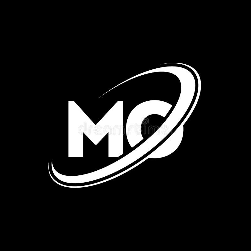 MO M O Letter Logo Design. Initial Letter MO Linked Circle Uppercase ...