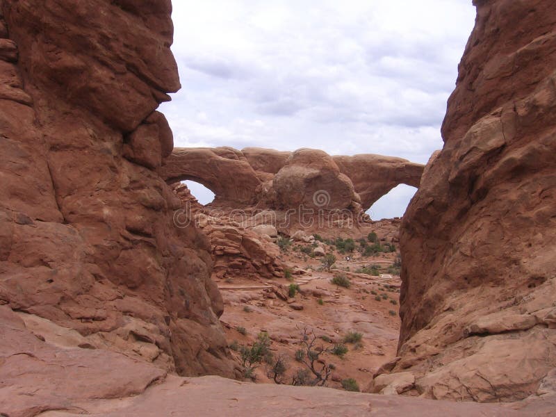 Moab Arches stock image. Image of moab, destination, serenity - 65057731