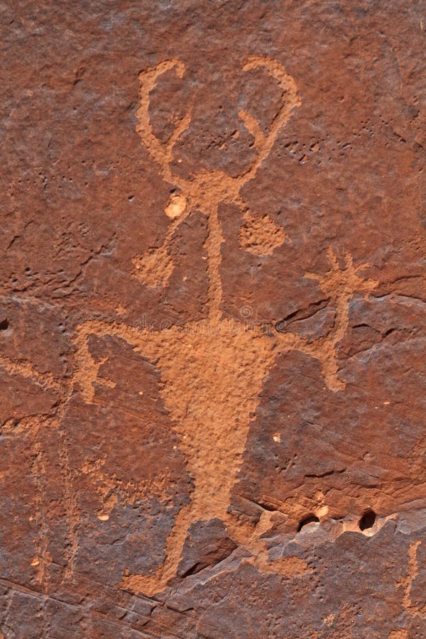 Moab Rock Art Panel stock photo. Image of sandstone, zoomorphs - 27239882