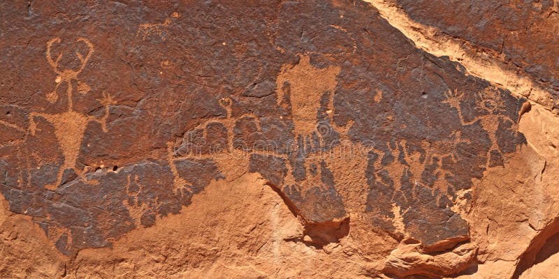 Moab Rock Art Panel stock photo. Image of sandstone, zoomorphs - 27239882