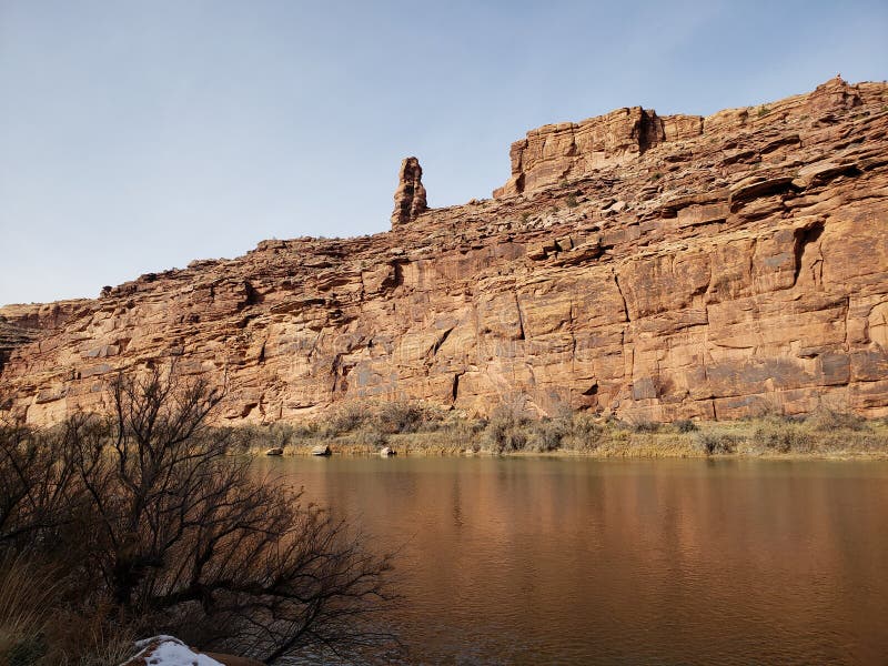 Winter in moab stock photo. Image of nofilter, winter - 147434458