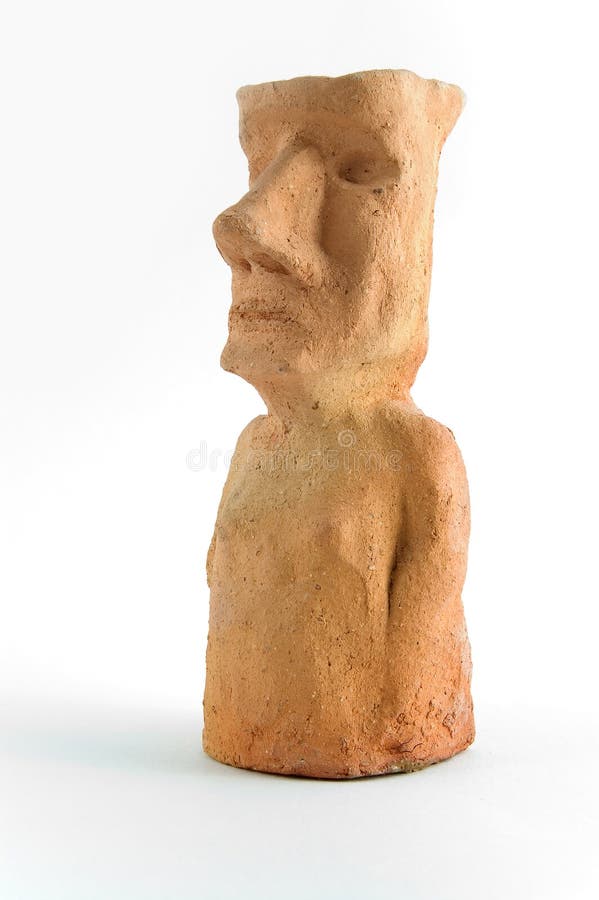 Moai Idol with Island Backgr. Stock Photo - Image of island, stone: 2774202