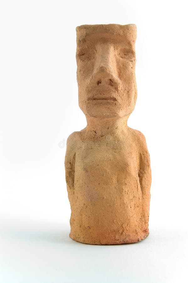 Moai Idol with Island Backgr. Stock Photo - Image of island, stone: 2774202