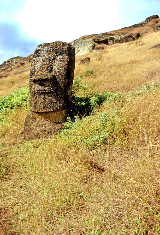 Moai- Easter Island stock image. Image of pascua, guardian - 526265