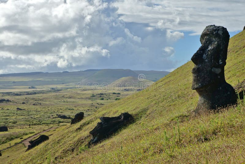 Moai at the Easter Island stock image. Image of rapa - 37725567