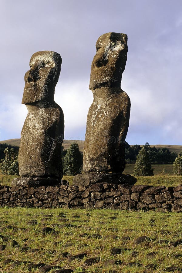 Moai- Easter Island stock image. Image of pascua, guardian - 526265