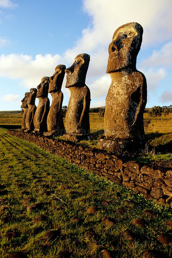 Moai- Easter Island stock photo. Image of pascua, enigmas - 515454