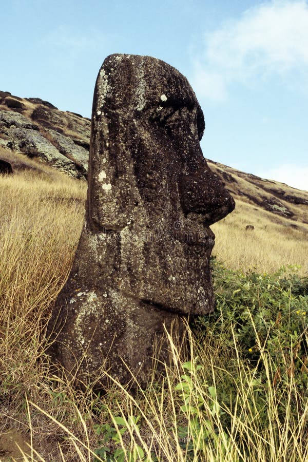 Moai- Easter Island, Chile stock image. Image of famed - 13017033