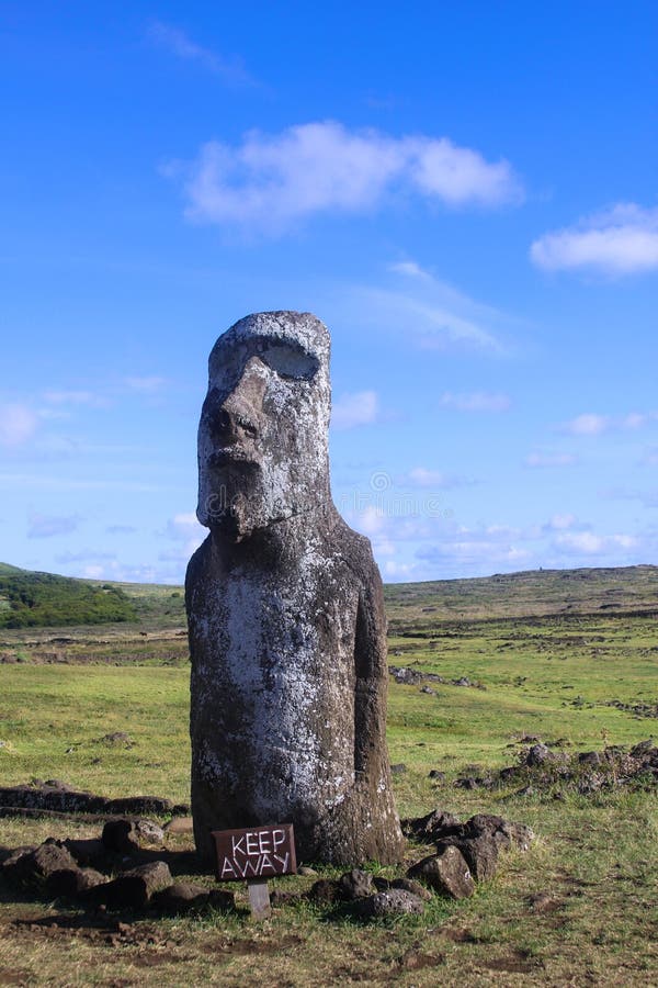 Moai at Easter Island stock photo. Image of face, easter - 30658450
