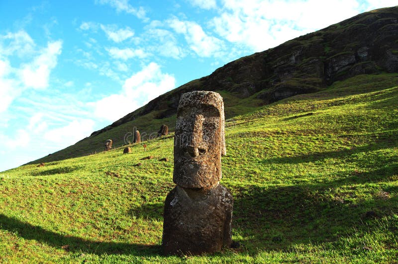 Moai - Easter Island stock image. Image of island, figure - 89861927