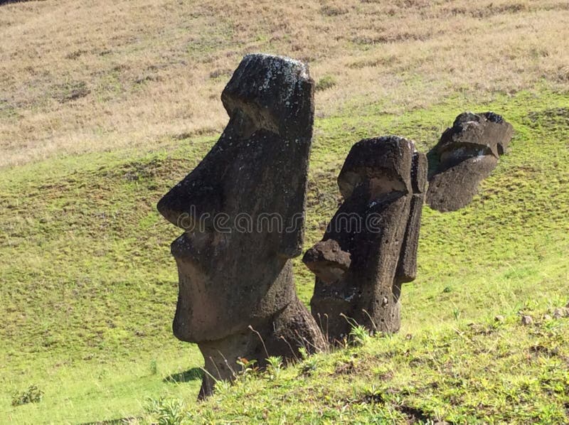 Moai on Easter Island stock image. Image of moai, chile - 129397877