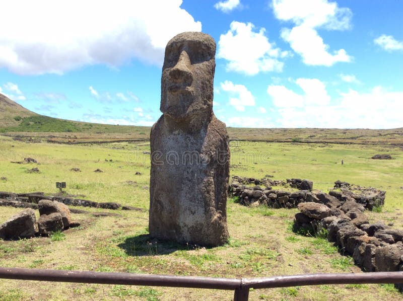 Moai, Easter Island. stock photo. Image of easter, moai - 129397872
