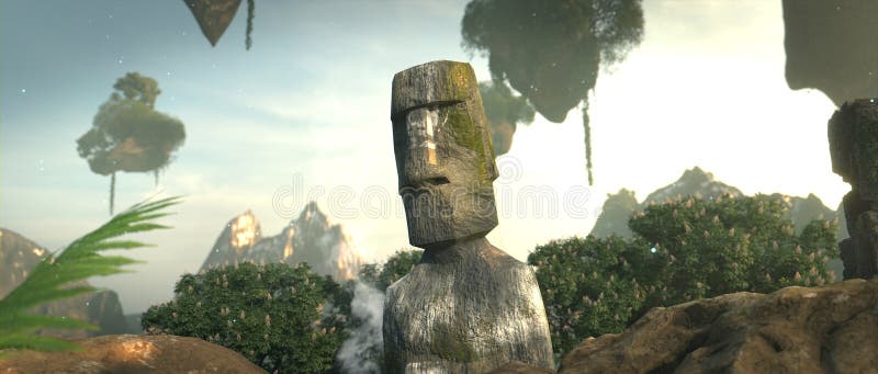 Moai Render Stock Illustrations – 22 Moai Render Stock Illustrations ...