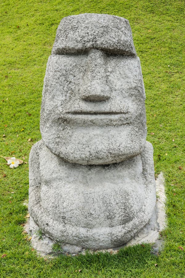 Small Moai Statues Souvenir Shop from Eastern Island Stock Image ...