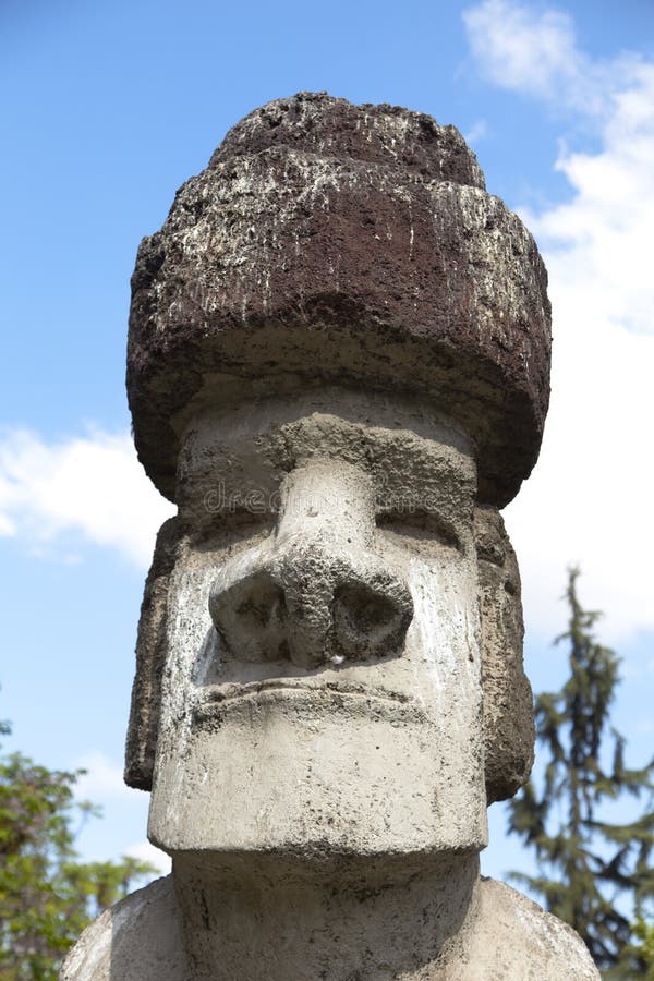 Moai head stock photo. Image of figures, igneous, easter - 21521286