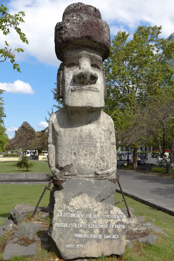 Moai head and surrounds stock photo. Image of polynesian - 21521324