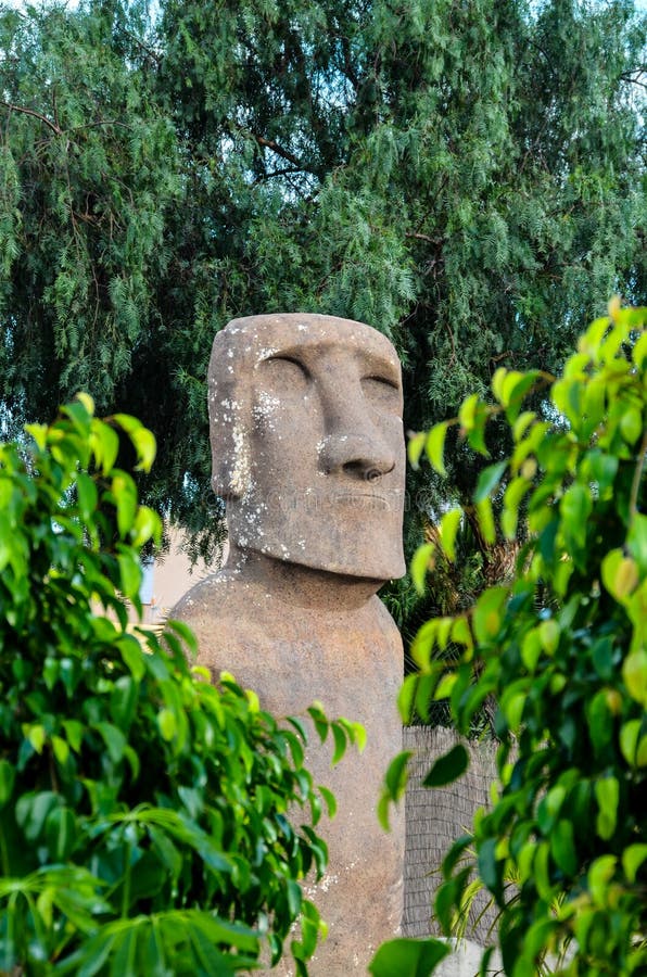 Moai Standing from Easter Island Stock Photo - Image of raraku, chile ...