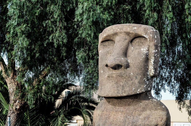 Moai Standing from Easter Island Editorial Stock Image - Image of ...
