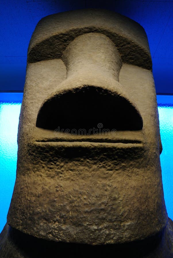 Moai Statue in the Front of Museo Fonck in Vina Del Mar, Chile ...