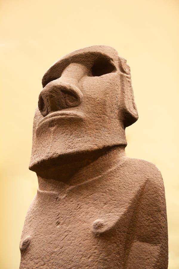 Moai Statue from the Easter Island Stock Photo - Image of monument ...