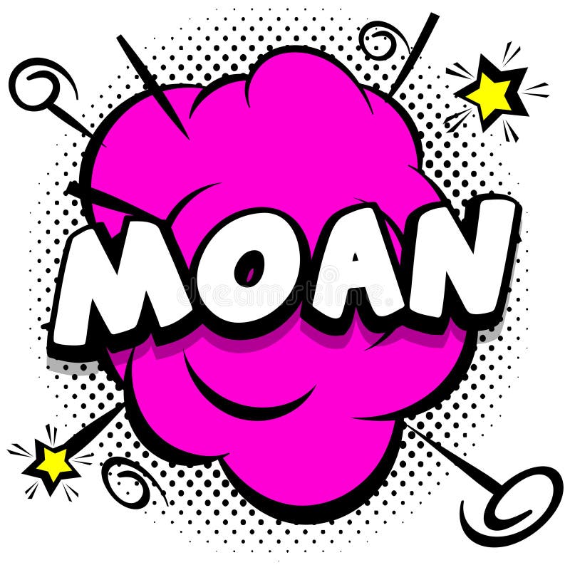 Moan Comic Bright Template with Speech Bubbles on Colorful Frames Stock ...