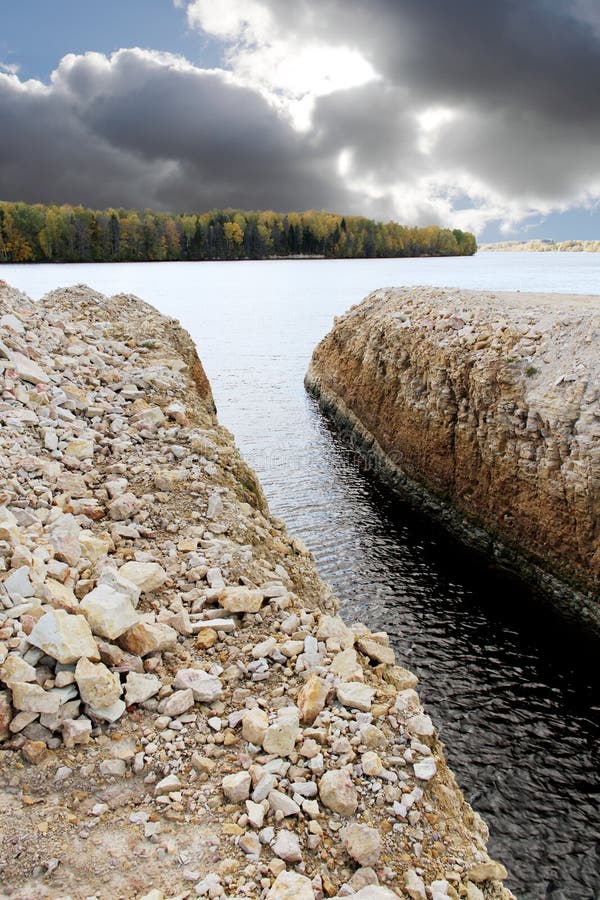 Moat. stock image. Image of canal, tree, moat, dolomite - 17620727