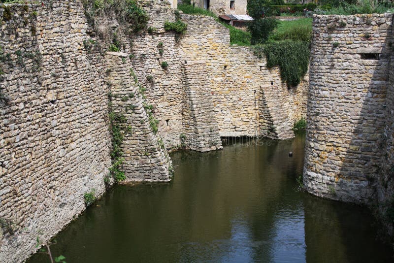 Moat of a castle stock image. Image of castle, enemy - 20990709