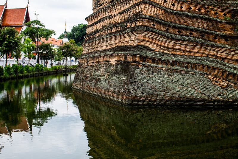 The Moat of the Old City of Chiang Mai Stock Image - Image of chiang ...