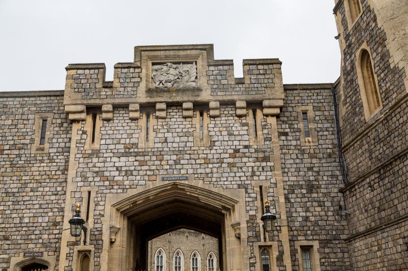 Moat Path by St Georges Gate Stock Image - Image of landmark, british ...