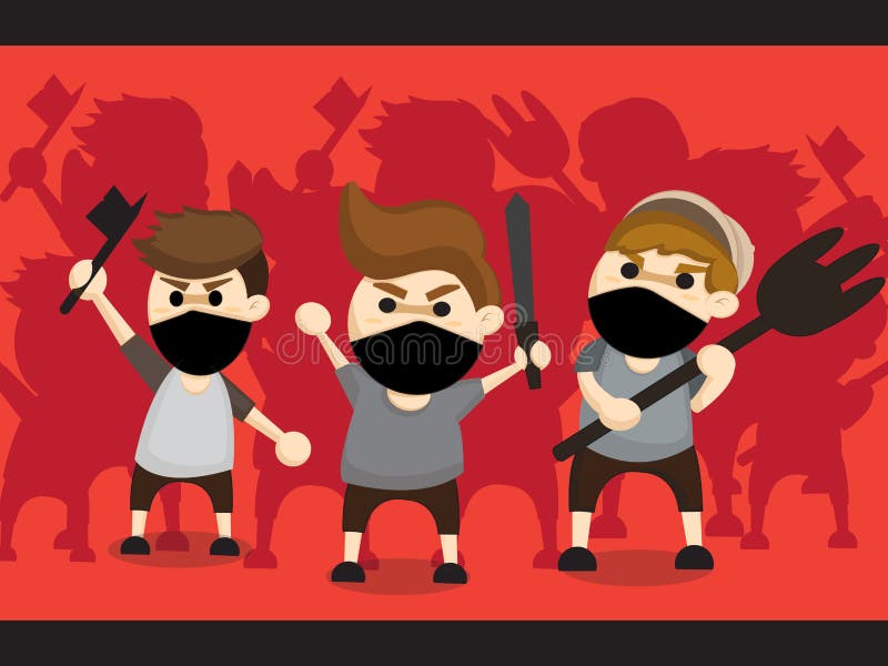 Angry Cartoon Mob Stock Illustrations – 113 Angry Cartoon Mob Stock ...