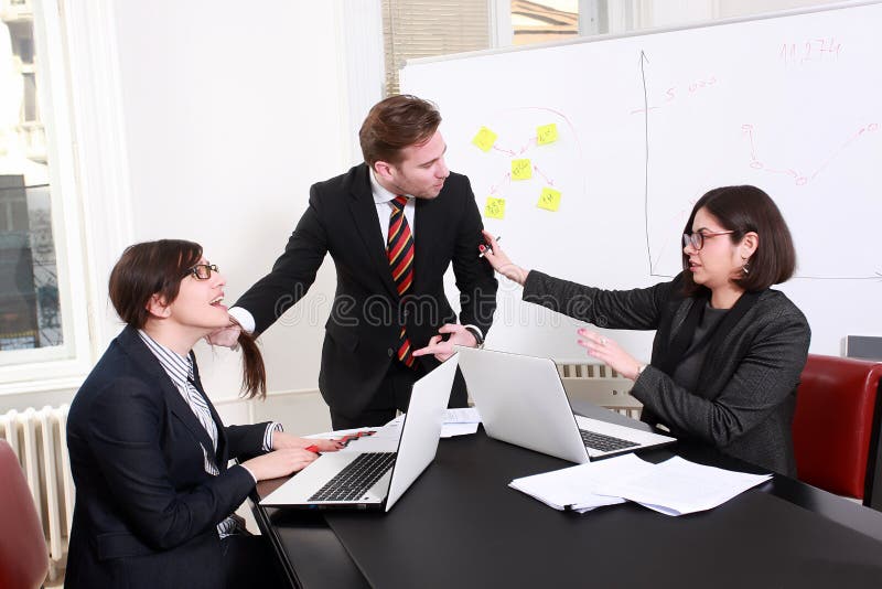 Mobbing at work stock image. Image of bully, female, girl - 38330593