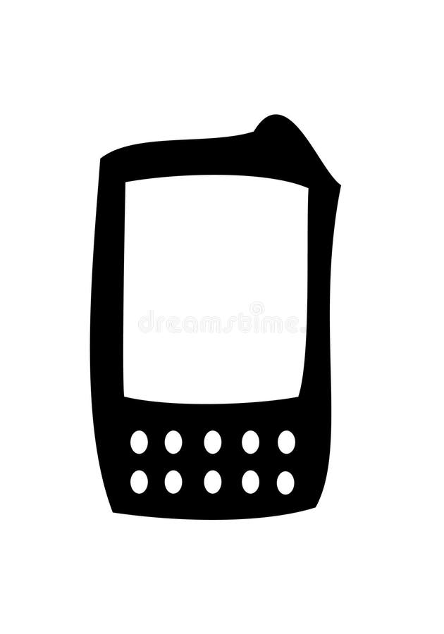 Het Mobiele Pictogram Van De Telefoon Vector Illustratie - Illustration ...