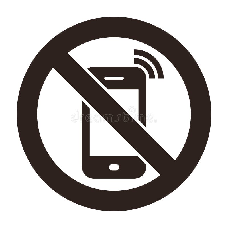 Mobiel Telefoon Verboden Teken Stock Illustrations, Vectors, & Clipart ...